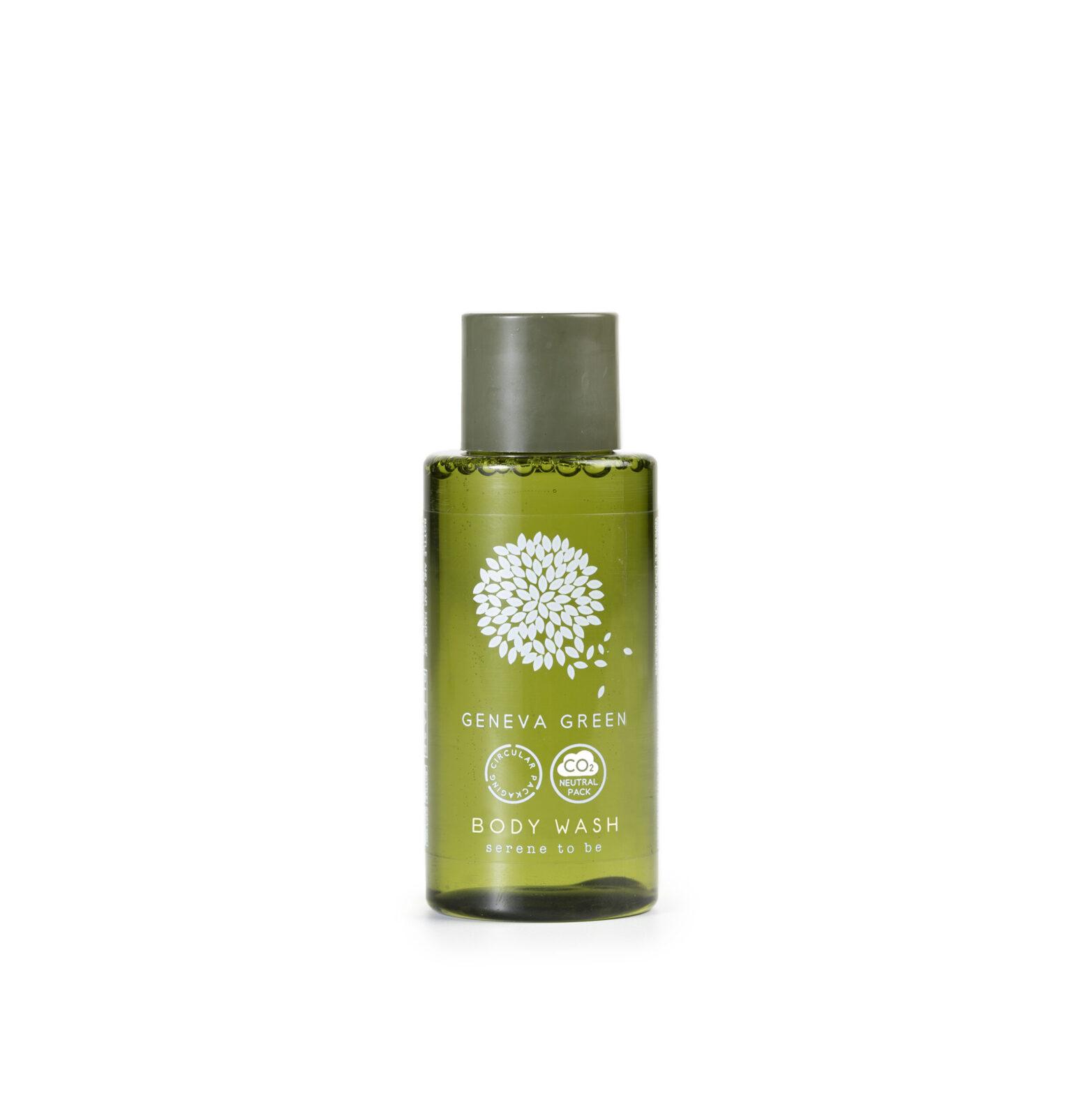 Geneva Green Body Wash recycled bottle 40ml - Guest & Co | SUPC