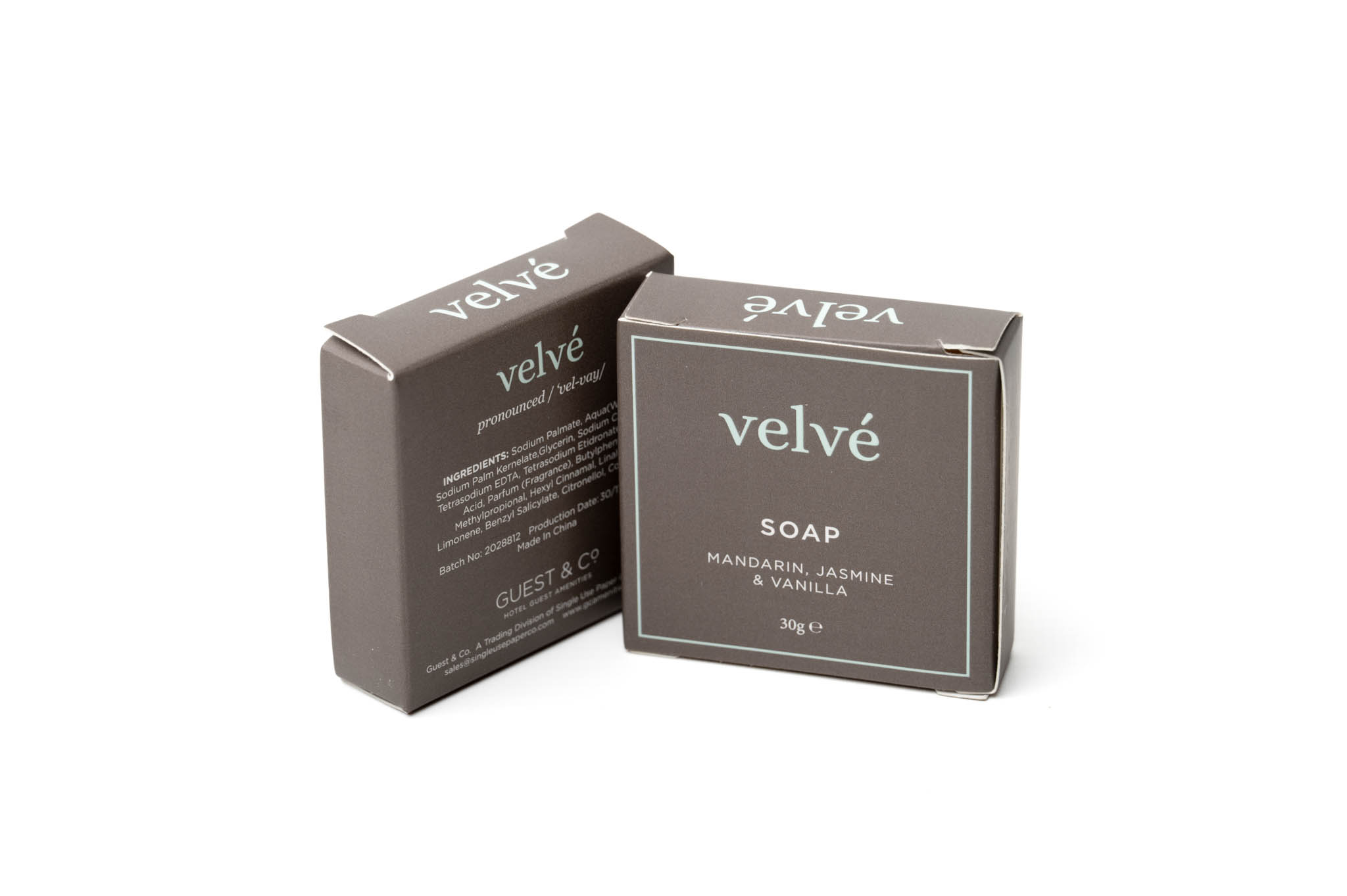 30g VELVE BOXED SOAP - Guest & Co | SUPC